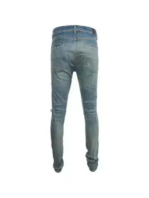 Amiri Mx1 Distressed-details Jeans - Blue
