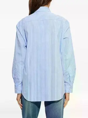 A BATHING APE Embroidered-logo Striped Shirt