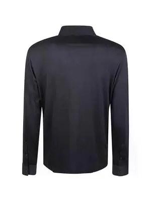 Emporio Armani Long-sleeve Polo Shirt - Black