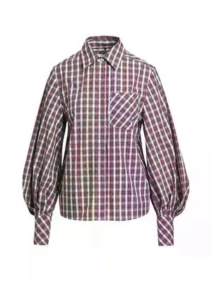 Essentiel Antwerp Kalmia Rhinestone-embellished Checked Shirt - White
