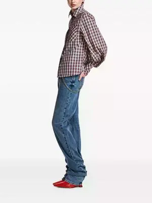 Essentiel Antwerp Kalmia Rhinestone-embellished Checked Shirt