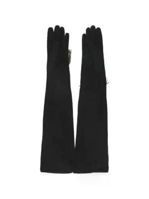 Dsquared2 Floral-pattern Studded Gloves