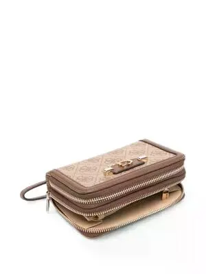 Guess Logo-monogram Zip-around Wallet