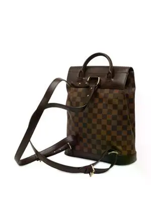 LOUIS VUITTON 2004 Damier Ebene Soho Backpack