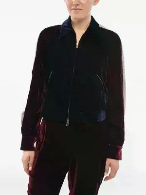 Stella McCartney Miranda Embroidered Velour Jacket