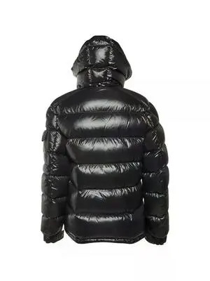 Moncler Maya Quilted Hooded Jacket - Black