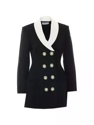 SELF-PORTRAIT Tailored Blazer Mini Dress - Black
