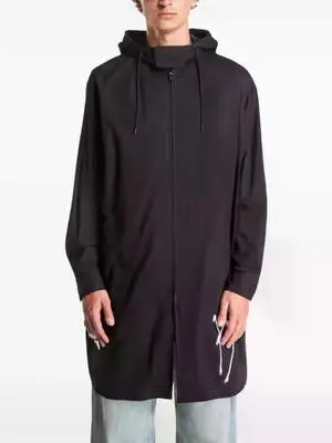 Y3 Chito-graphic Hooded Shirt - Black