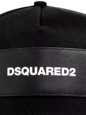 Dsquared2 Logo-patch Distressed Baseball Cap - Black