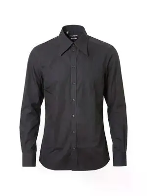 Dolce & Gabbana Gold Crêpe De Chine Shirt - Black