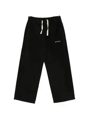 Palm Angels Logo-print Drawstring Trousers - Black