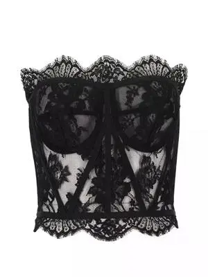 Dolce & Gabbana Lace Bustier - Black