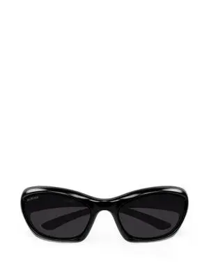 Balenciaga Rectangular-frame Sunglasses - Black