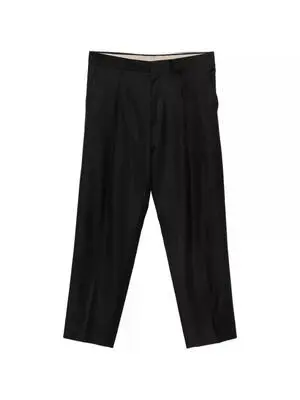 COSTUMEIN Pleated Straight-leg Trousers - Black