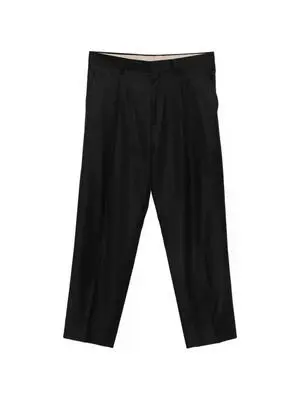COSTUMEIN Pleated Straight-leg Trousers - Black