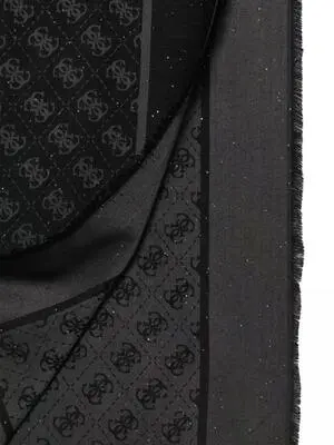 Guess Logo-monogram Glitter-effect Scarf