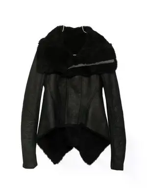 Rick Owens Naska Shearling-trim Asymmetric Jacket