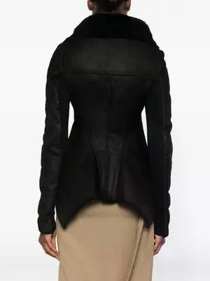 Rick Owens Naska Shearling-trim Asymmetric Jacket