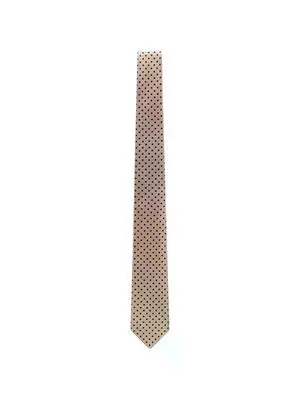 TOM FORD Micro-check Tie - Neutrals