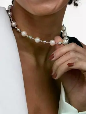DOWER & HALL Nugget Freshwater Pearl Necklace
