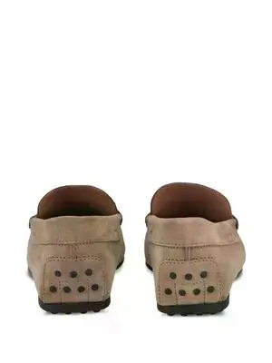 TOD'S Double T Suede Loafers