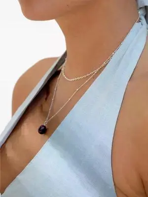 DOWER & HALL Freshwater Pearl Pendant Necklace