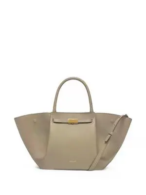 DEMELLIER Medium The New York Leather Clutch Bag - Neutrals