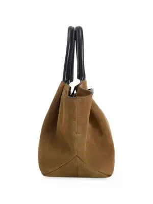 DEMELLIER The New York Suede Tote Bag - Brown