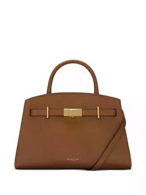 DEMELLIER Small Hudson Hammered-leather Tote Bag - Brown