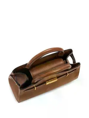 DEMELLIER Small Hudson Hammered-leather Tote Bag