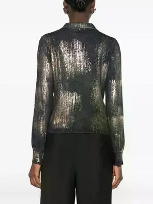 Avant Toi Metallic-effect Button-up Shirt