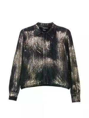 Avant Toi Metallic-effect Button-up Shirt