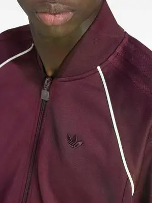 Adidas Sst Premium Zip-up Sweatshirt - Red