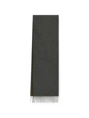 FERRAGAMO Double-face Patterned Scarf - Green
