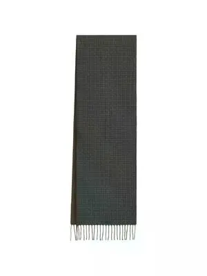 FERRAGAMO Double-face Patterned Scarf - Green