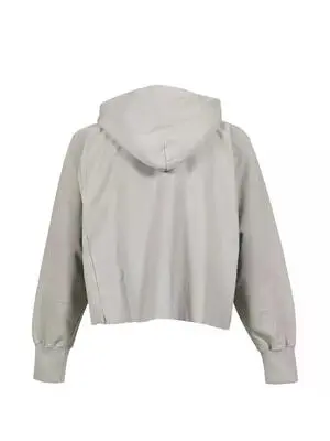 MAISON MARGIELA Logo-embroidered Cropped Hoodie