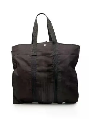 Hermès 1990-2010 Canvas Herline Garment Bag Travel Bag - Grey