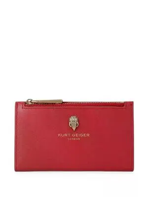 Kurt Geiger Crystal-embellished Wallet - Red