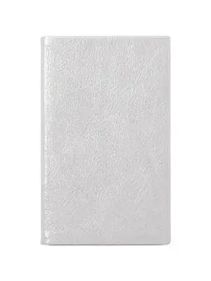 Smythson Panama Leather Notebook - Silver