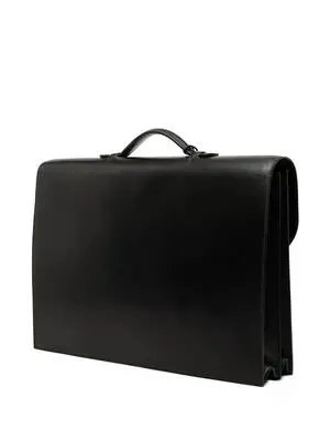 Hermès 1997 Box Calf Sac A Depeches 41 Business Bag - Black