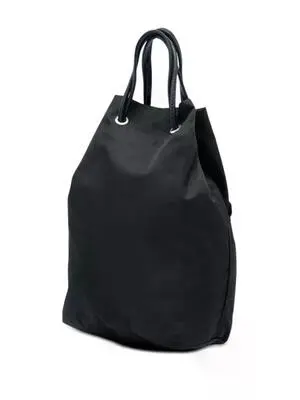 Prada 2018 Beaded Tessuto Evening Bear Drawstring Bucket Bag