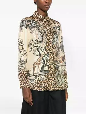 Etro Paisley Leopard-print Shirt