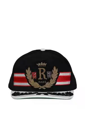 Rhude Captain's Crest Cap - Black