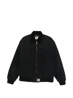 Carhartt Work In Progress Corduroy-collar Zip-up Jacket - Black