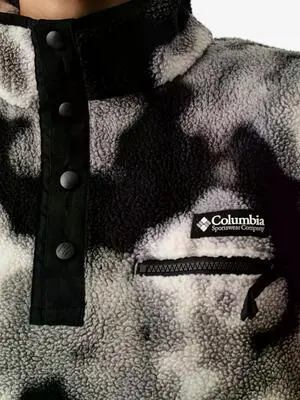 Columbia Helvetia Ii Abstract-print Fleece Sweater - Black