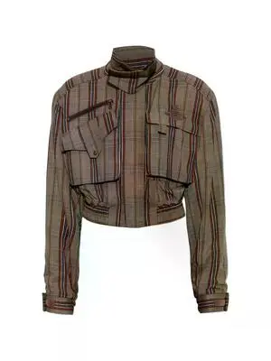 VIVIENNE WESTWOOD Plaid-check Orb-embroidered Jacket