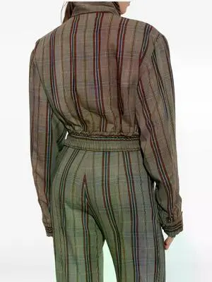 VIVIENNE WESTWOOD Plaid-check Orb-embroidered Jacket