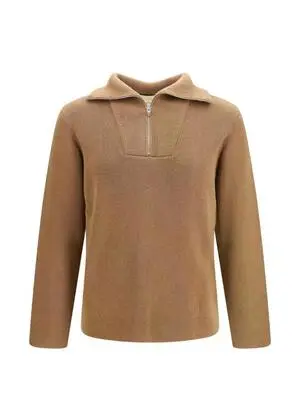 Valentino Garavani Vlogo Signature Half-zip Sweater - Brown