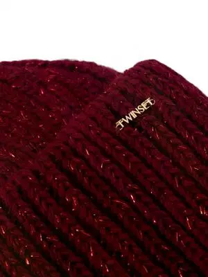 TWINSET Knitted Beanie With Lurex