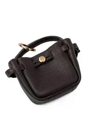 Tory Burch Lee Radziwill Pebbled Leather Keyring